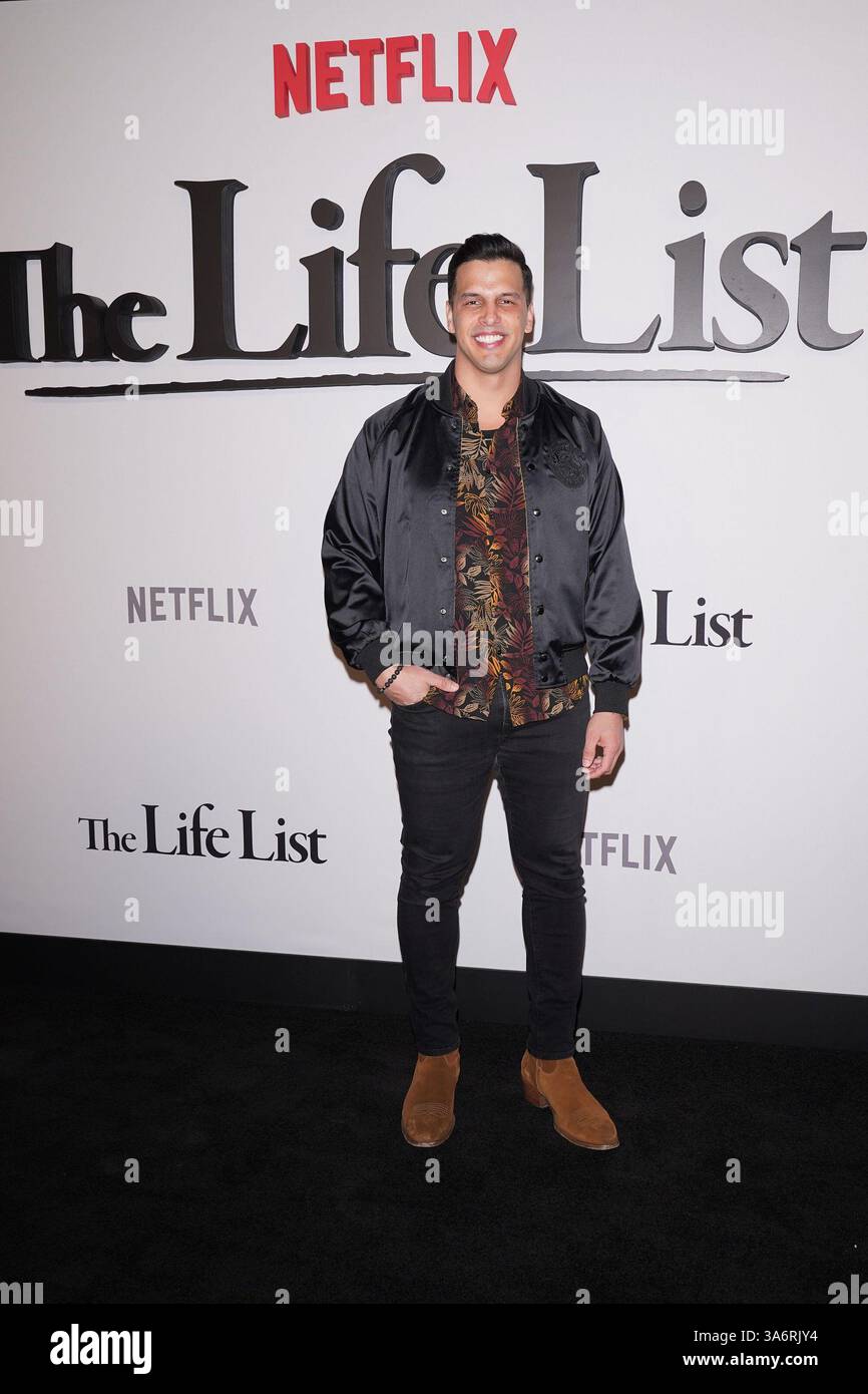 Ny. 25th Mar, 2025. Chris Leoni at arrivals for THE LIFE LIST Premiere ...