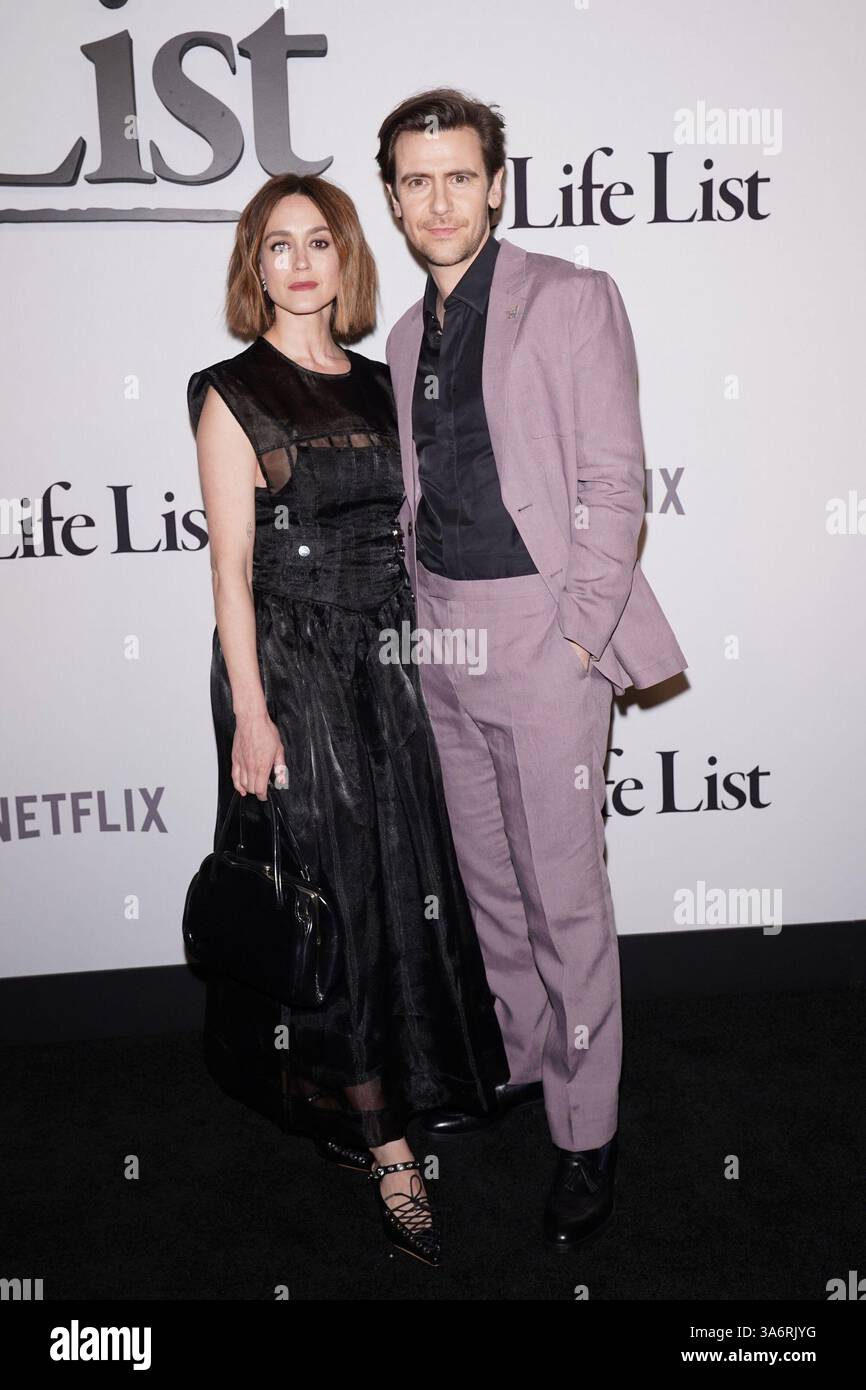 Ny. 25th Mar, 2025. Heather Lind, Federico Rodriguez at arrivals for ...