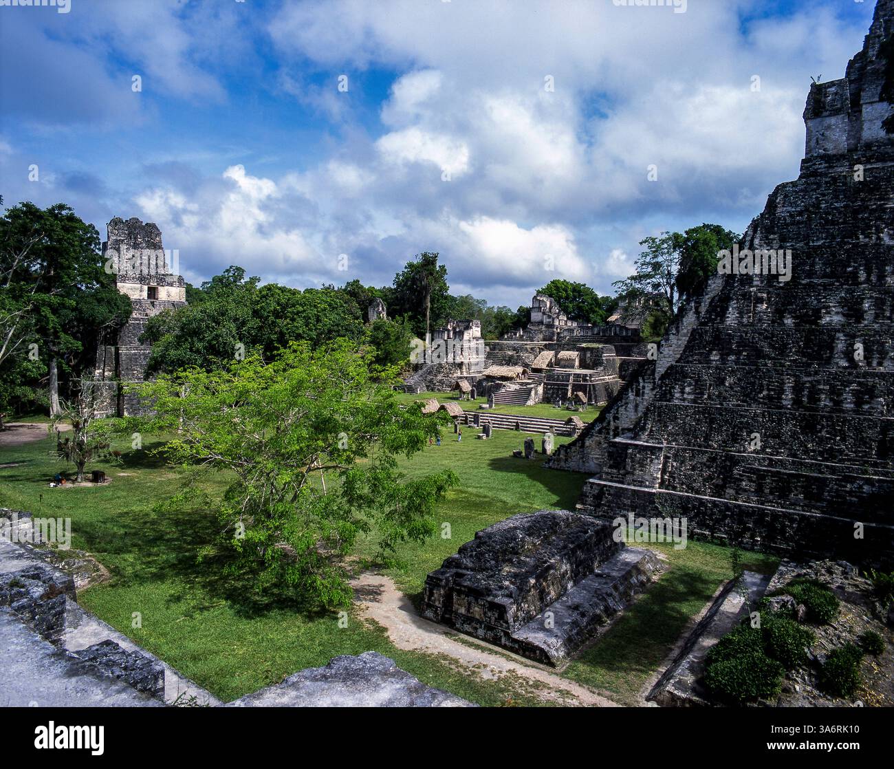 Tikal National Park and Archaeological Zone.Plaza Mayor, North ...