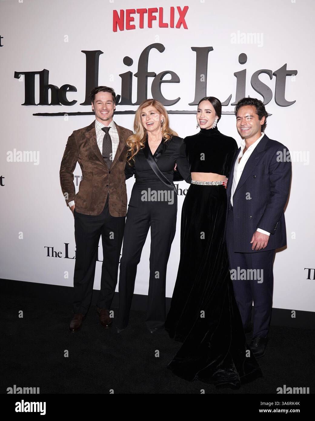 Kyle Allen, Connie Britton, Sofia Carson, Sebastian De Souza at ...