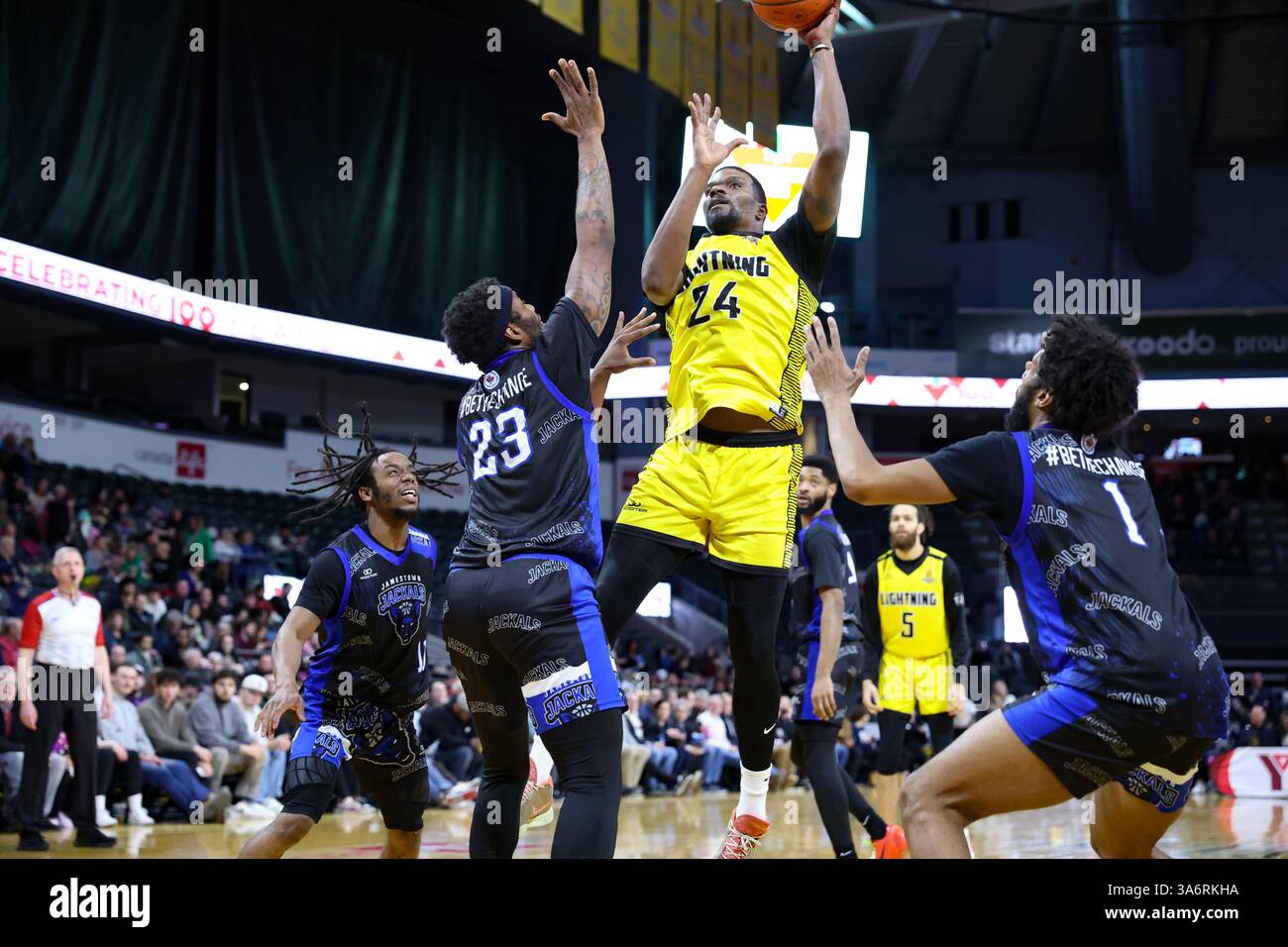 London, Canada. 25th Mar, 2025. The London Lightning defeat the ...