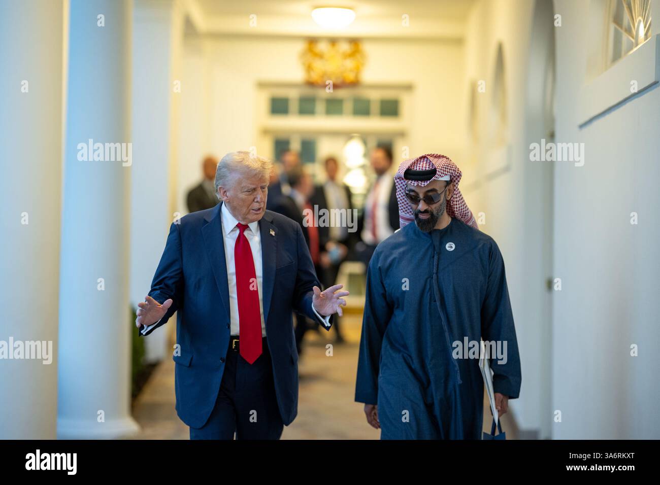 President Donald Trump meets with Sheikh Tahnoon bin Zayed Al Nahyan ...