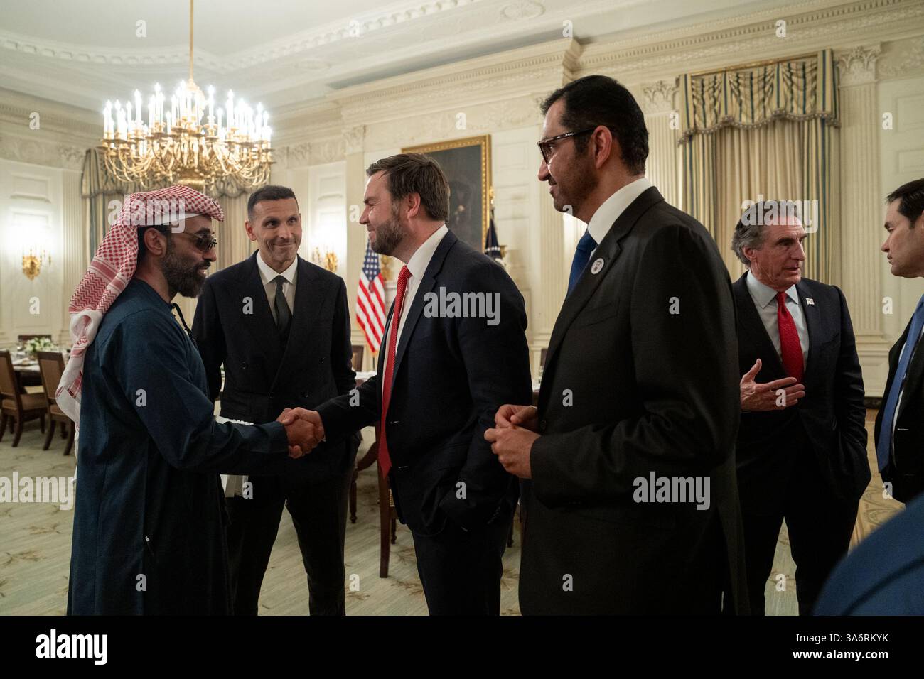 President Donald Trump meets with Sheikh Tahnoon bin Zayed Al Nahyan ...