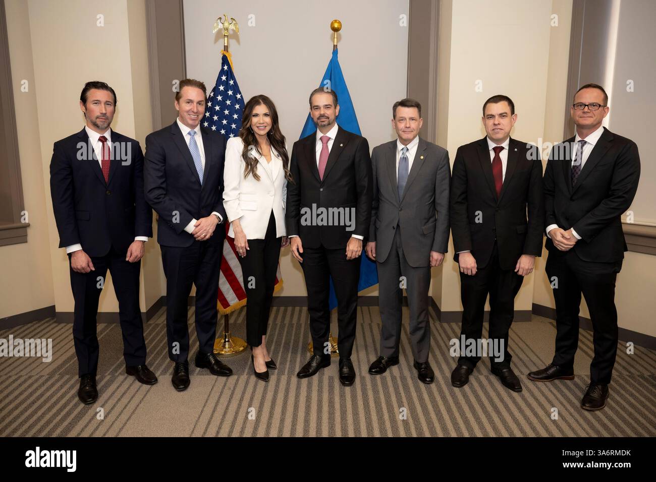 Department of Homeland Security (DHS) Secretary Kristi Noem meets with ...