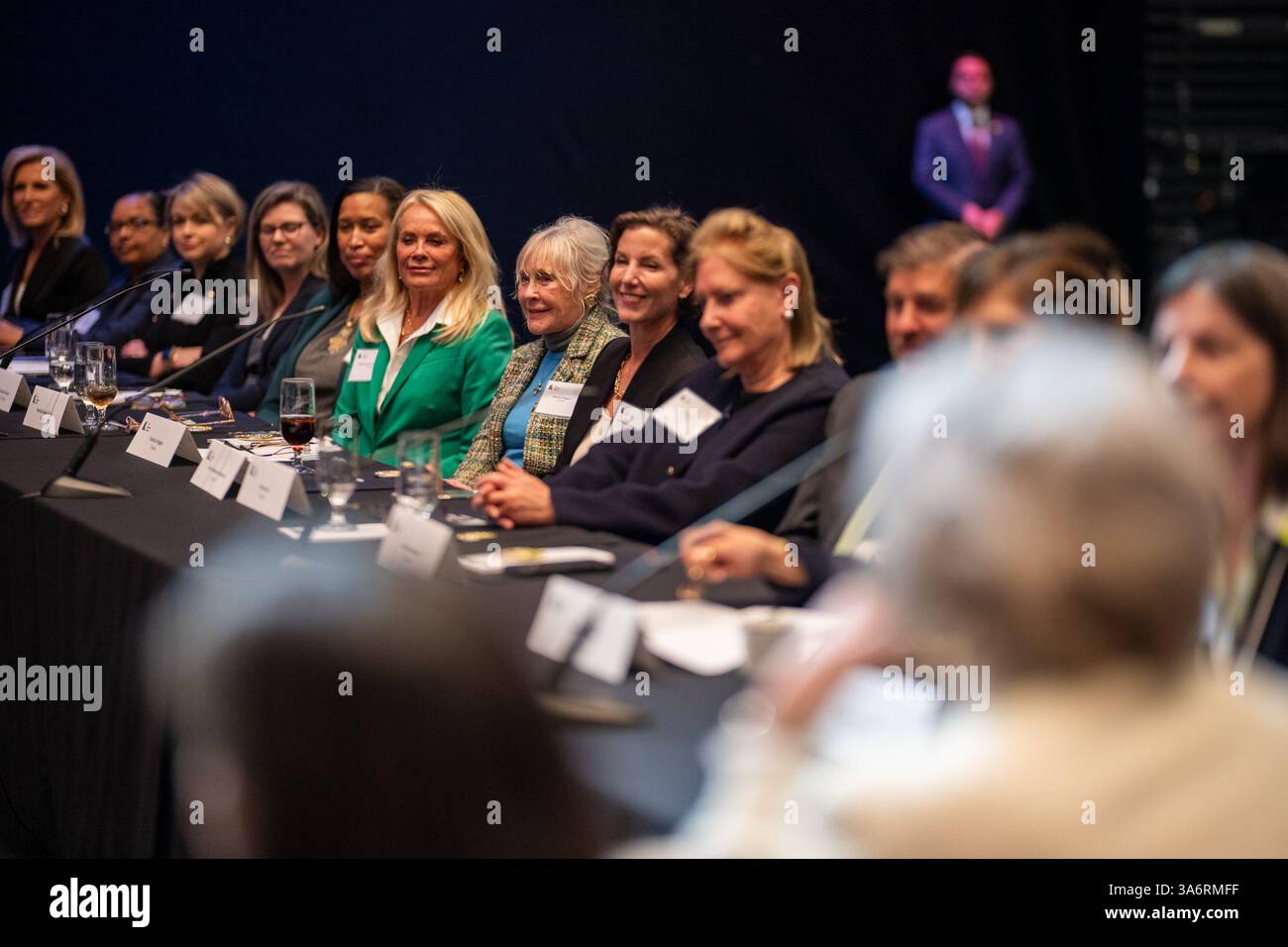 President Donald Trump participates in a Kennedy Center Board Meeting ...