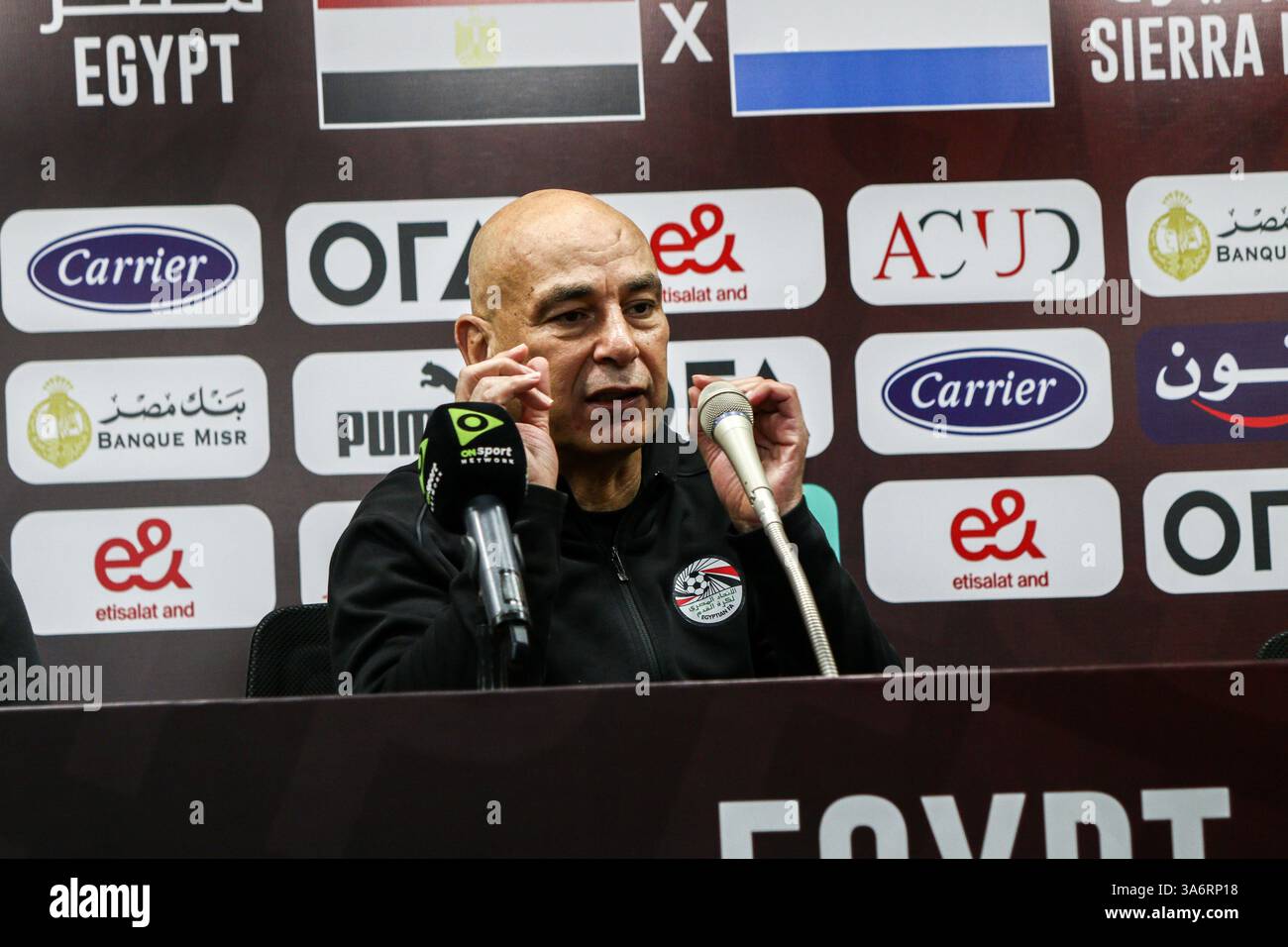 March 26, 2025, Cairo, Cairo, Egypt: The Coach of Egyptian National Team ''HOSSAM HASSAN'' From ...