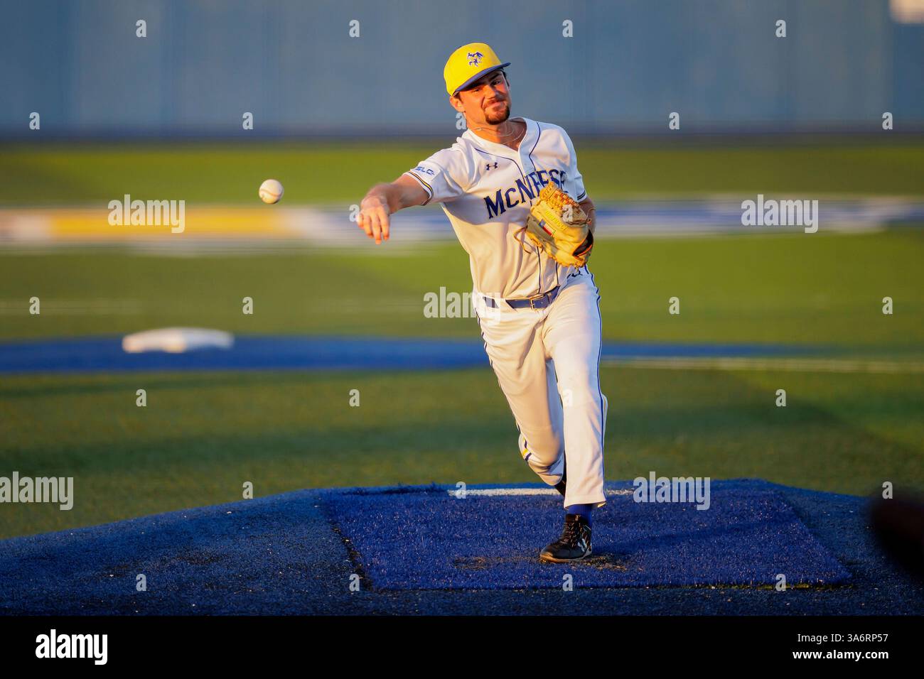 McNeese pitcher Blayne Fritcher (39) throws against Southern University ...