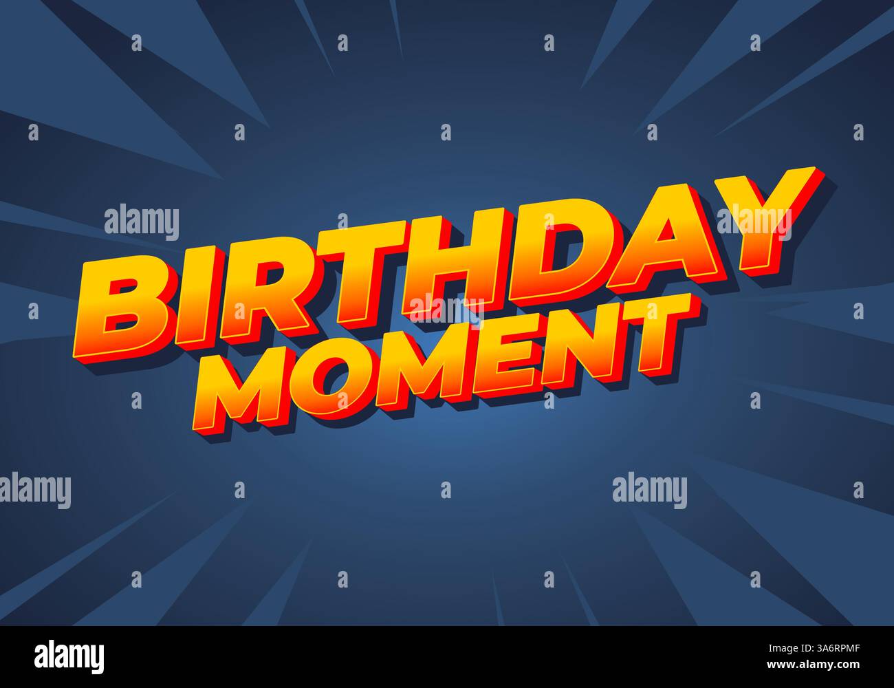 Birthday moment. Text effect design for advertising or invitation needs ...