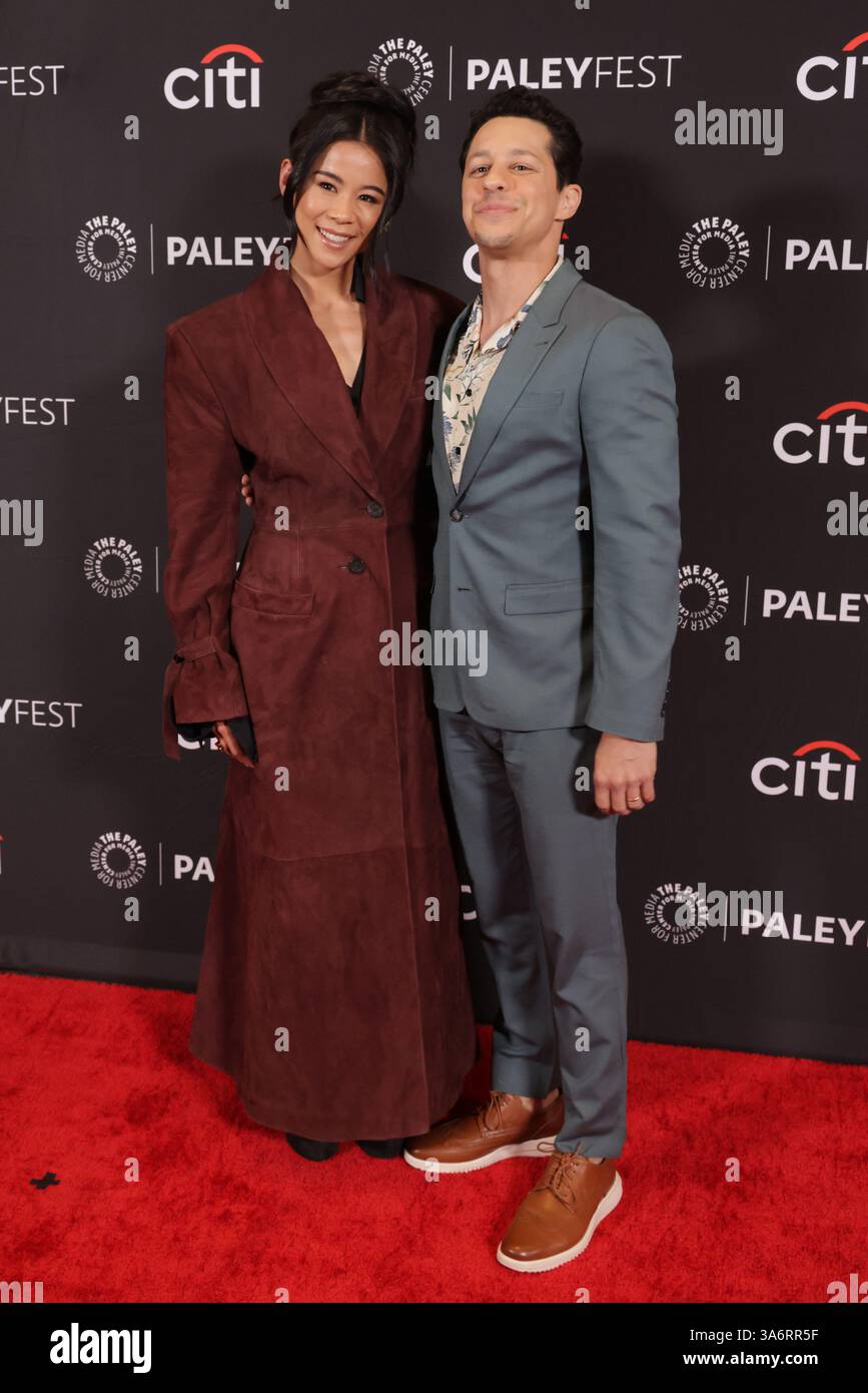 Los Angeles, USA. 23rd Mar, 2025. Leah Lewis and David Del Rio attends ...