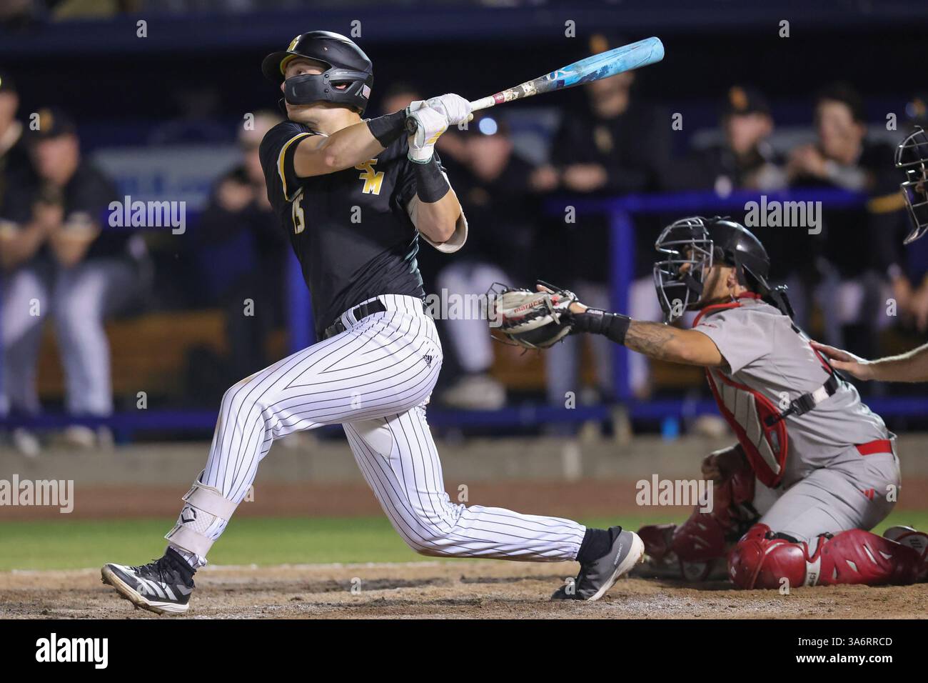 March25, 2025: Southern Miss. infielder Drey Barrett (15) hits a solo ...