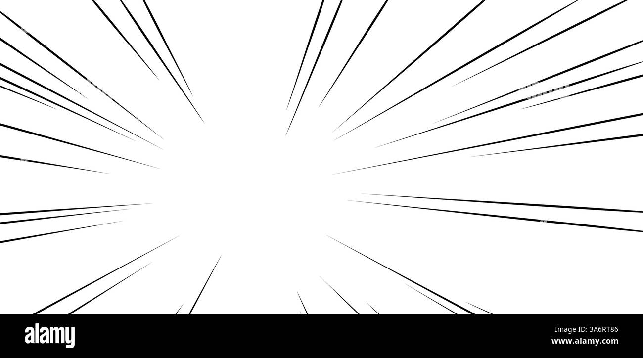 Comic speed lines, burst patterns with dynamic motion streaks. Manga ...