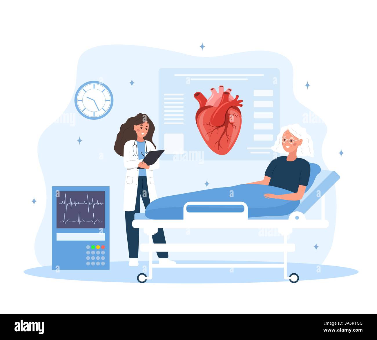 Cardiologist concept. Hypertensive disease. Cardiology and circulatory ...