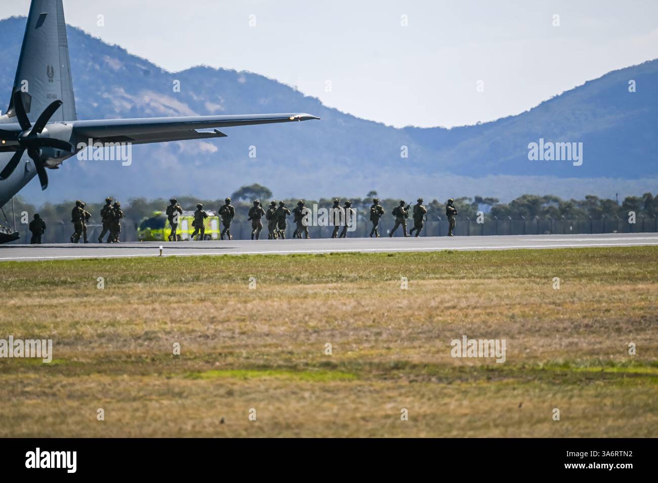 Melbourne, Australia. 25th Mar, 2025. Training exercise demonstration ...