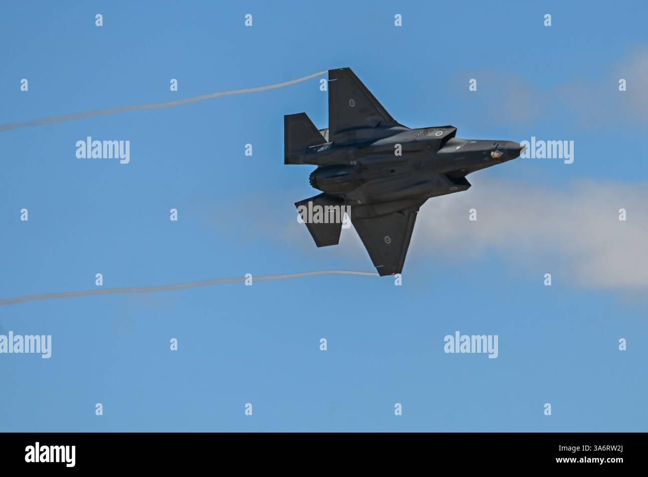 Melbourne, Australia. 25th Mar, 2025. F35-A is seen in action at the ...