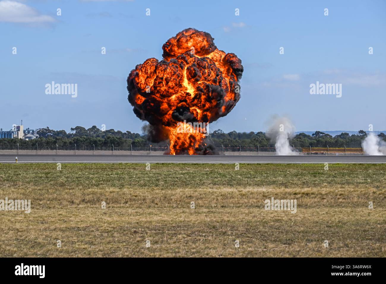 Melbourne, Australia. 25th Mar, 2025. Munition display with explosions ...