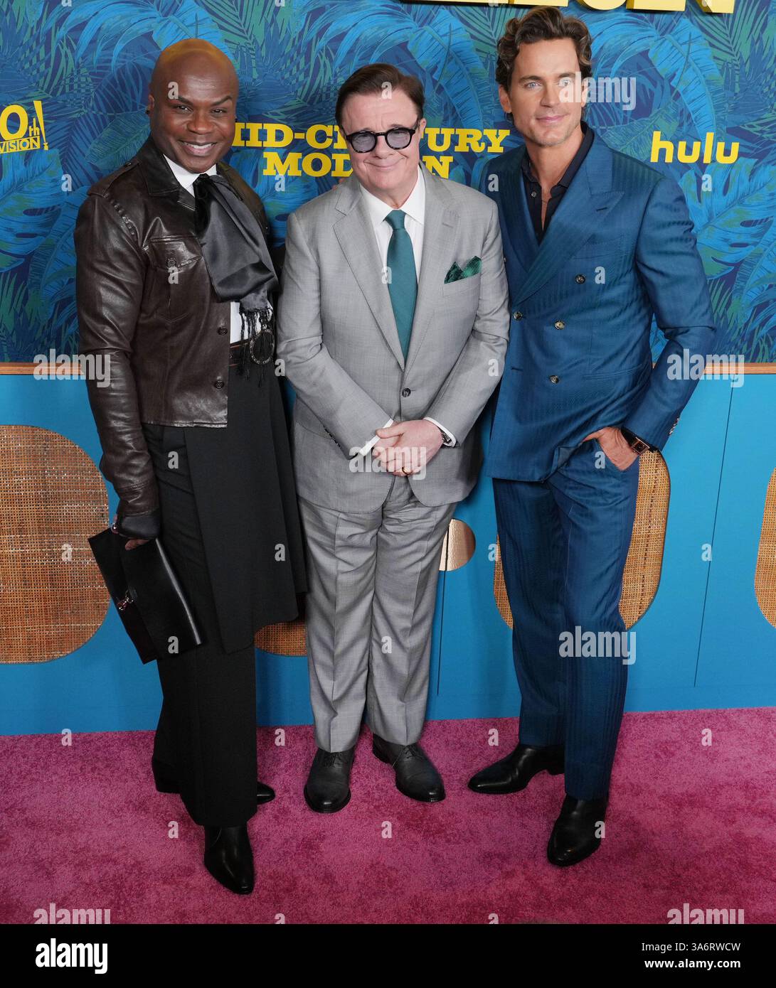 Los Angeles, USA. 25th Mar, 2025. (L-R) MID-CENTURY MODERN Cast ...