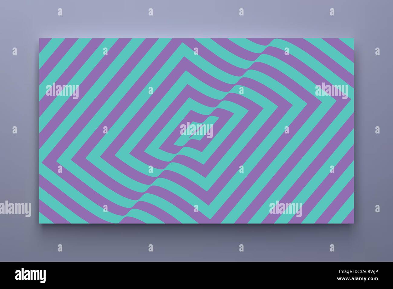 Cover design template. Optic art illustration. The geometric background by stripes. 3d vector ...