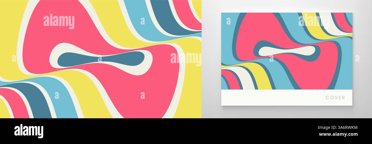 Pattern with optical illusion. Abstract striped background with ripple ...