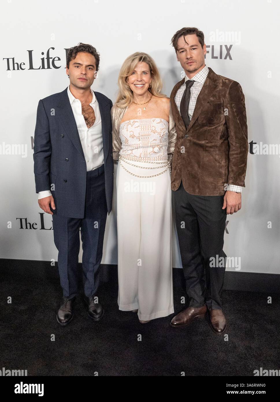 New York, USA. 26th Mar, 2025. Kyle Allen, Lori Nelson Spielman and ...