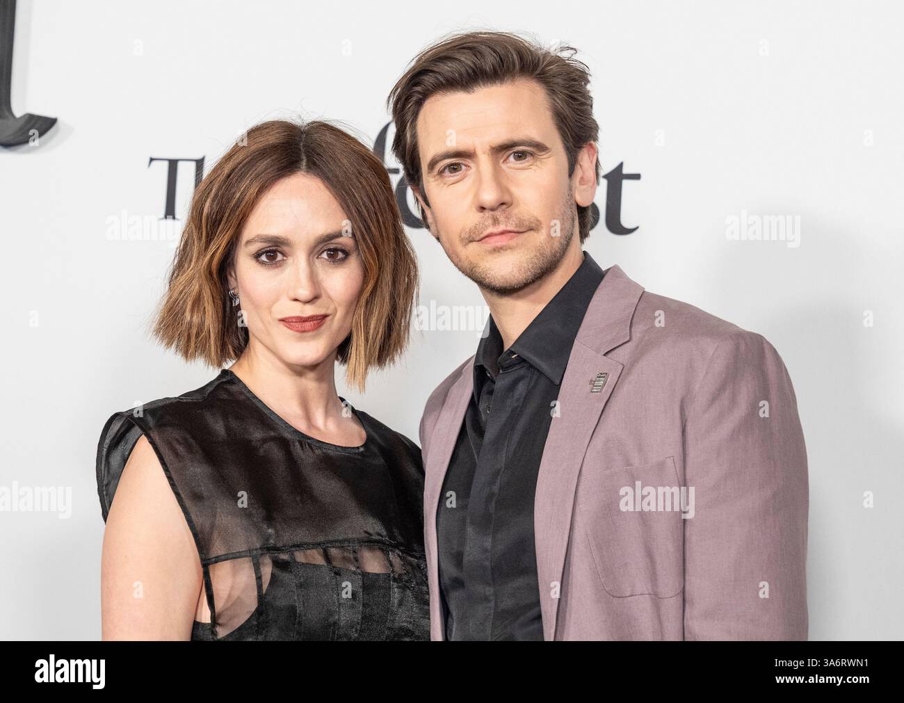 New York, NY, March 25, 2025: Heather Lind and Federico Rodriguez ...