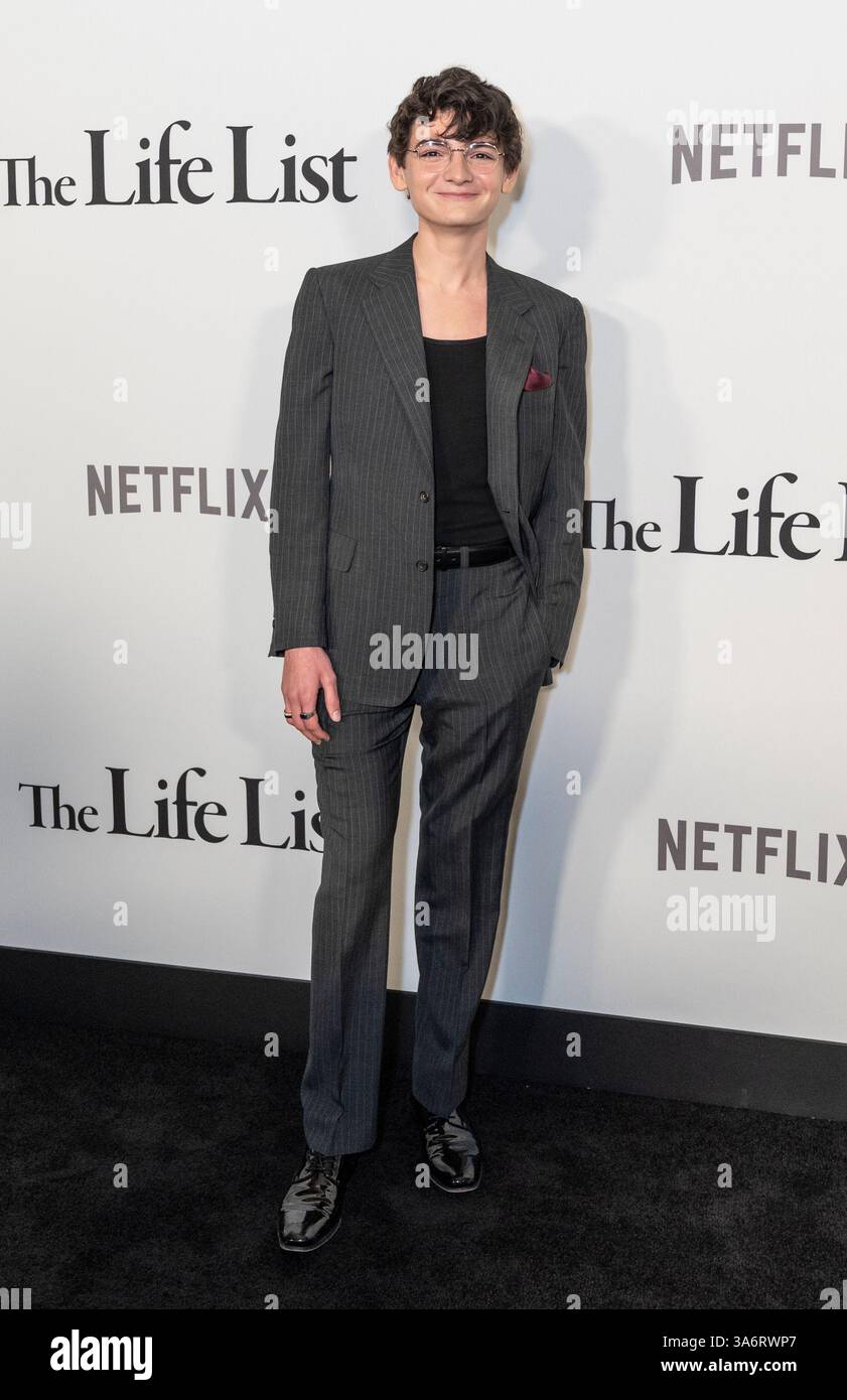 New York, NY, March 25, 2025: Luca Padovan attends premiere of Netflix ...