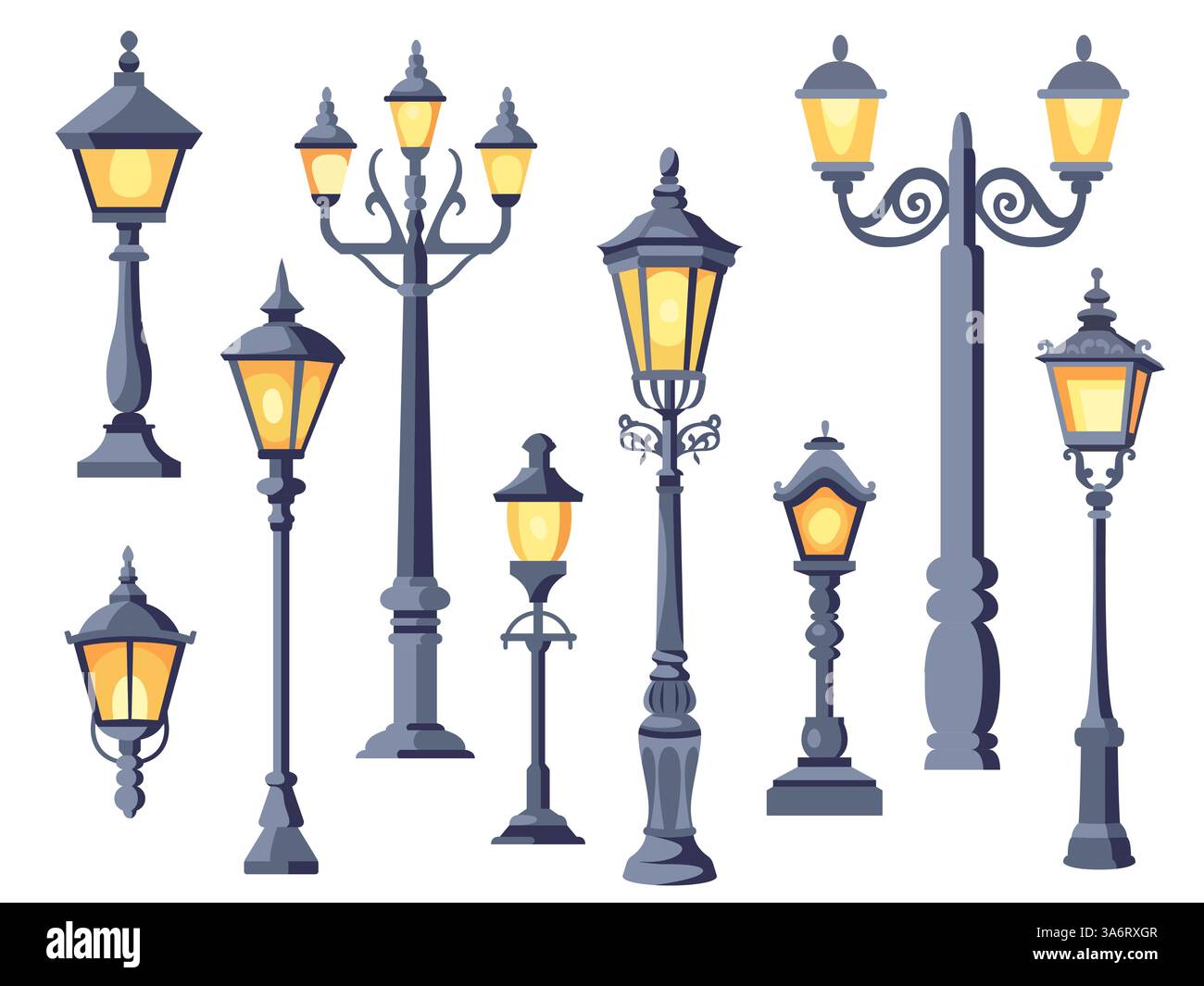Vintage cast iron road Stock Vector Images - Alamy