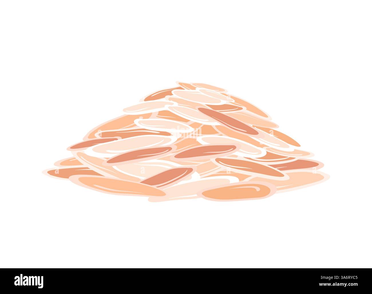 Pile red rice on Stock Vector Images - Alamy