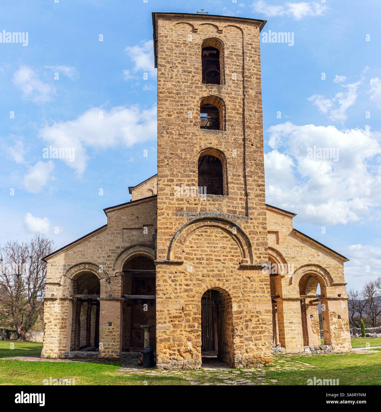 The Sopoćani Monastery, an endowment of King Stefan Uroš I of Serbia ...