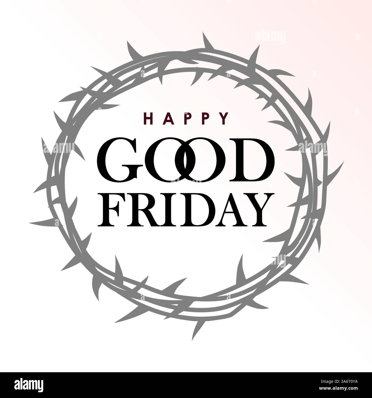 Happy Good Friday creative lettering banner. Easter Sunday template ...