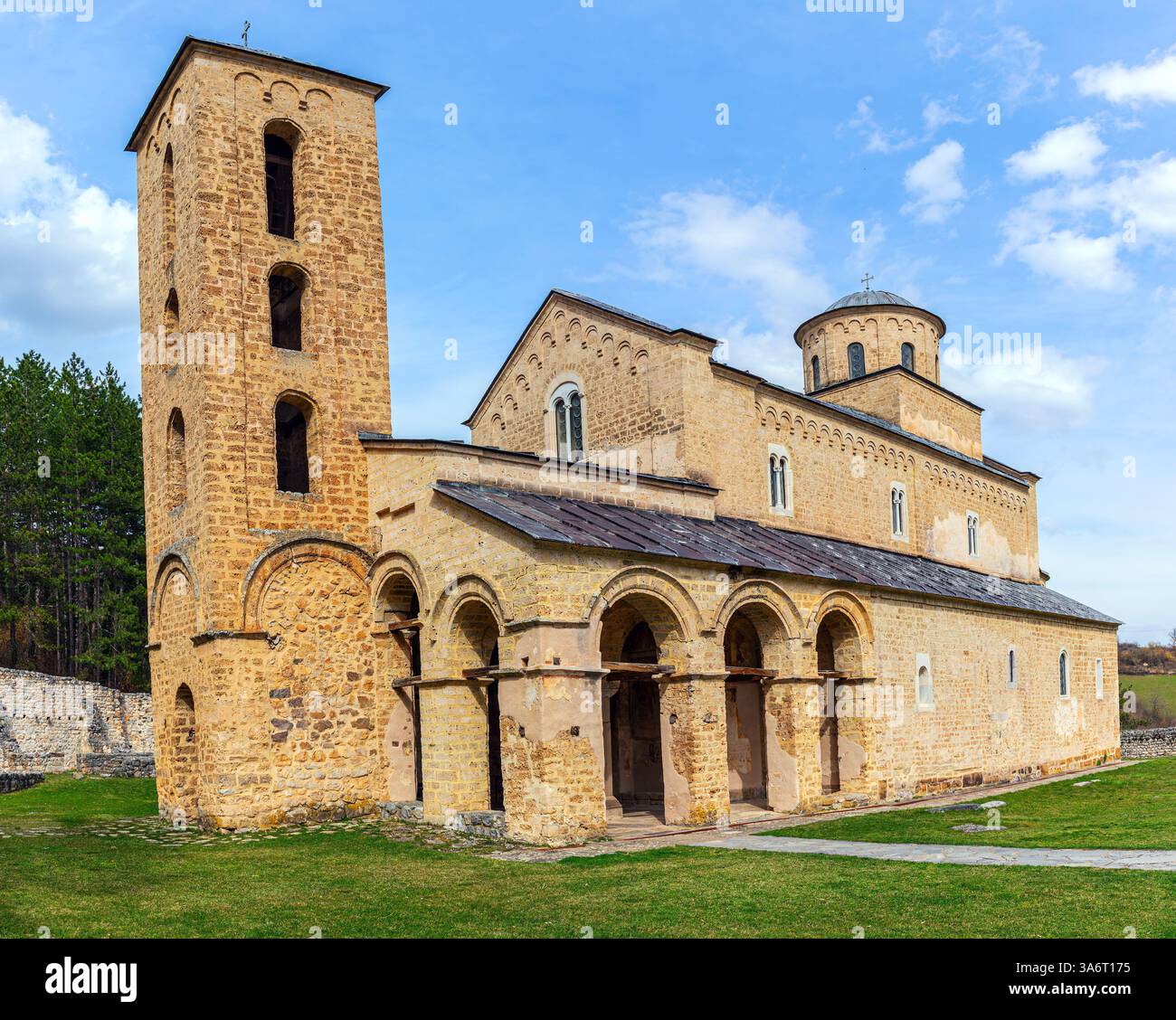 The Sopoćani Monastery, an endowment of King Stefan Uroš I of Serbia ...