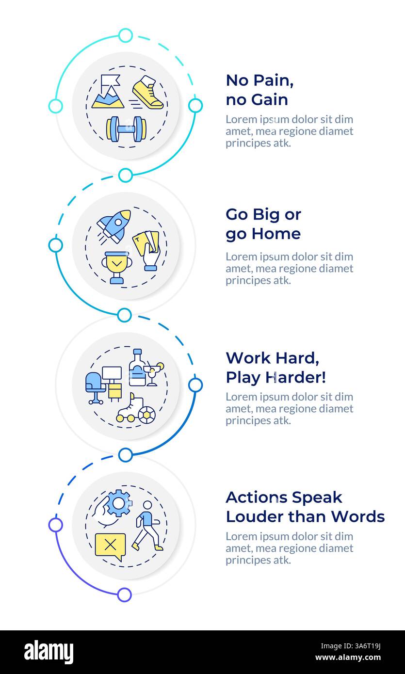 Personal success wisdom infographic design template Stock Vector Image ...