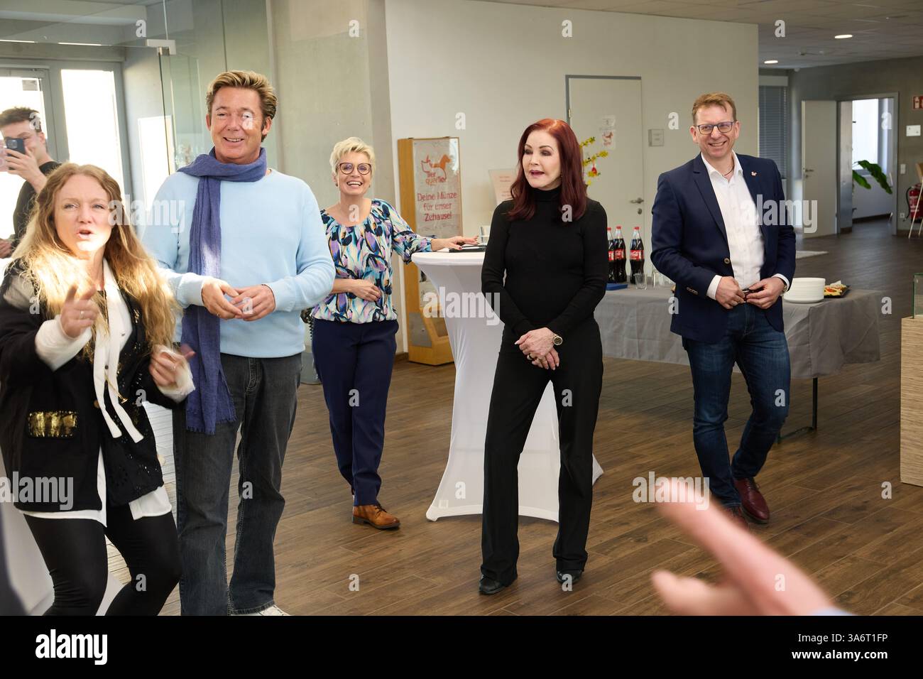 Priscilla Presley visits the animal shelter "Tierquartier" in Vienna ...