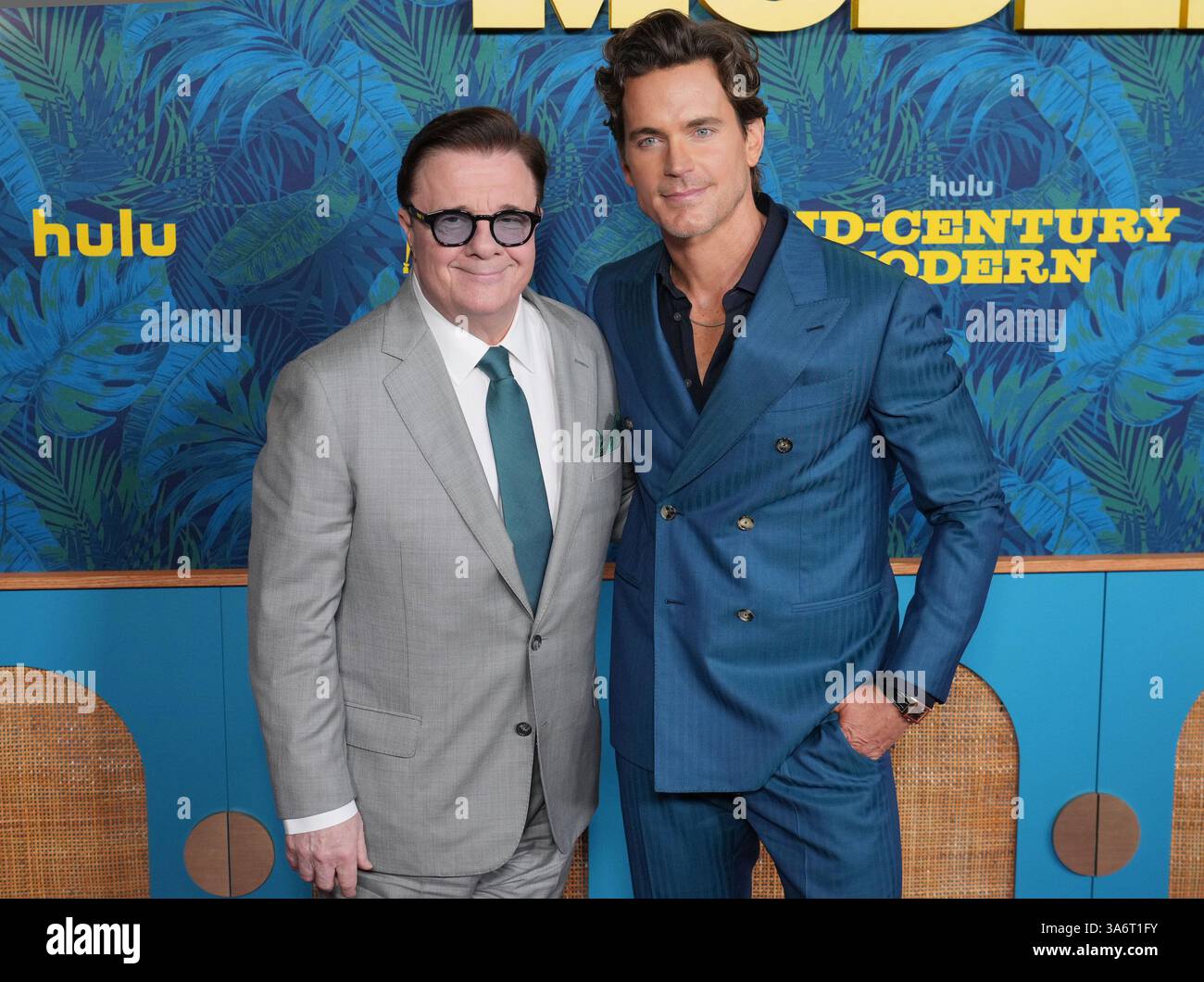 (L-R) Nathan Lane and Matt Bomer at the Hulu's New Series MID-CENTURY ...