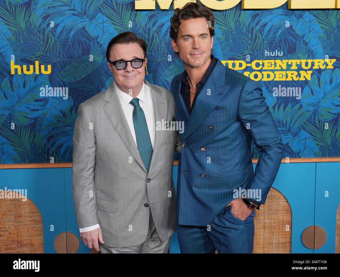 (L-R) Nathan Lane and Matt Bomer at the Hulu's New Series MID-CENTURY ...