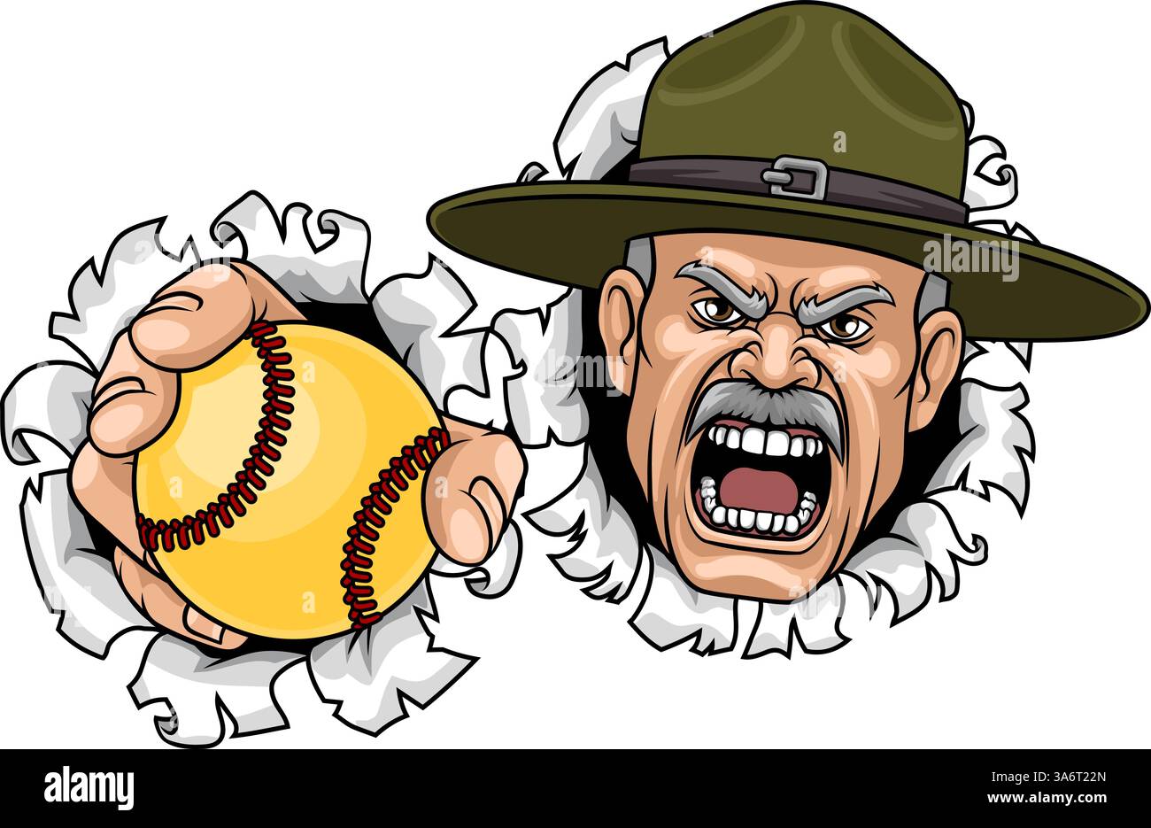 Drill instructor Stock Vector Images - Alamy