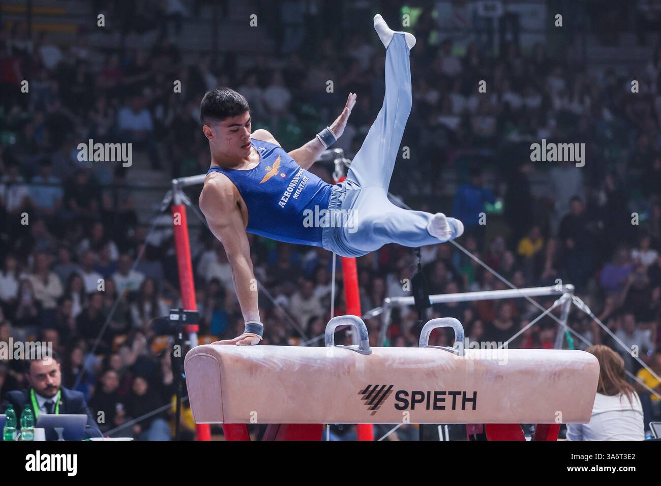 Desio, Italy. 26th Mar, 2025. Yumin Abbadini of Areonautica Militare seen during Artistic ...