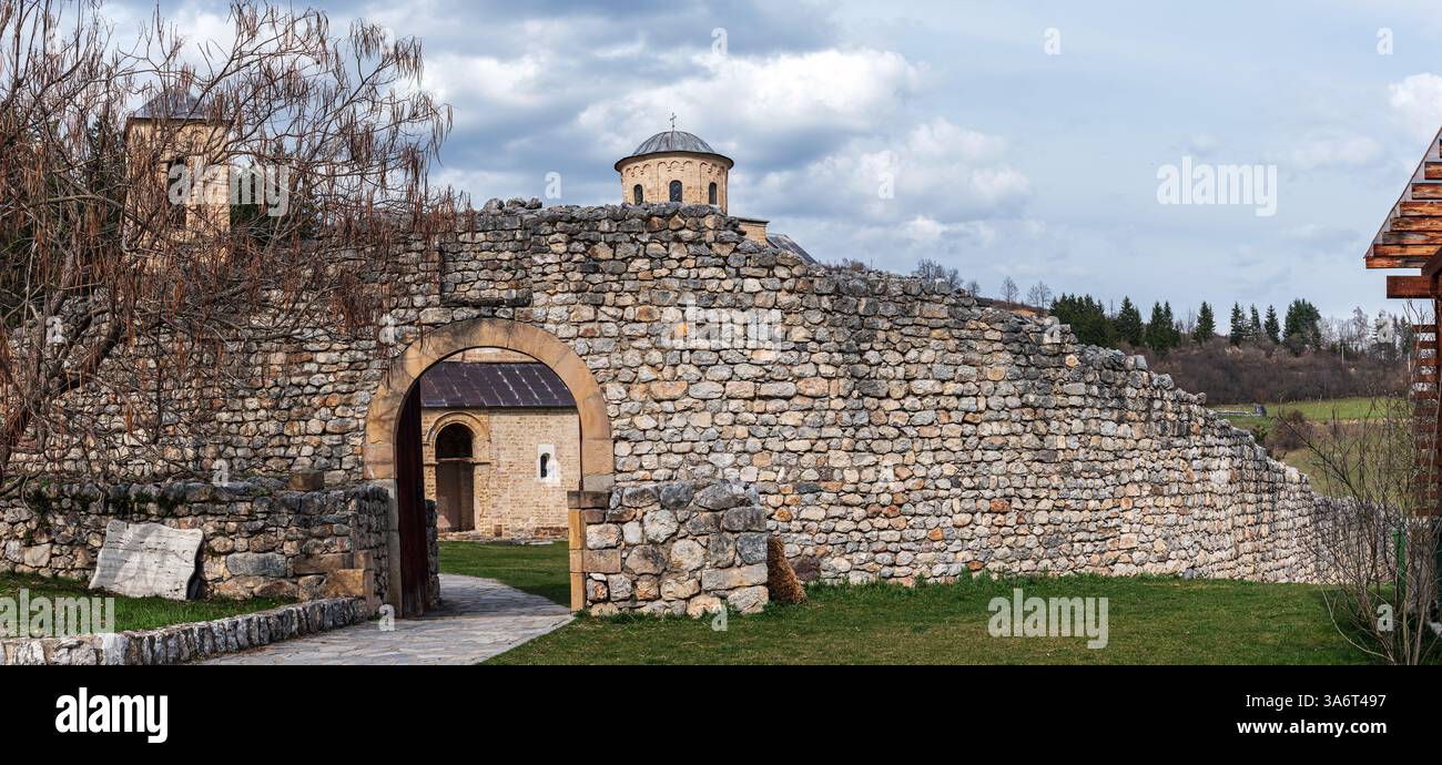 The Sopoćani Monastery, an endowment of King Stefan Uroš I of Serbia ...