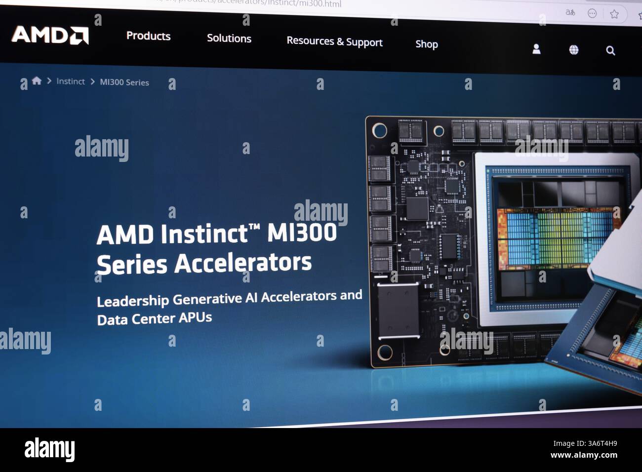 Amd instinct mi300 series accelerators for ai and data centers Stock ...