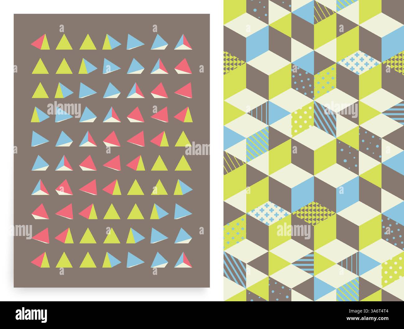 3d blocks structure background. Wall of cubes. Pyramids in empty space ...