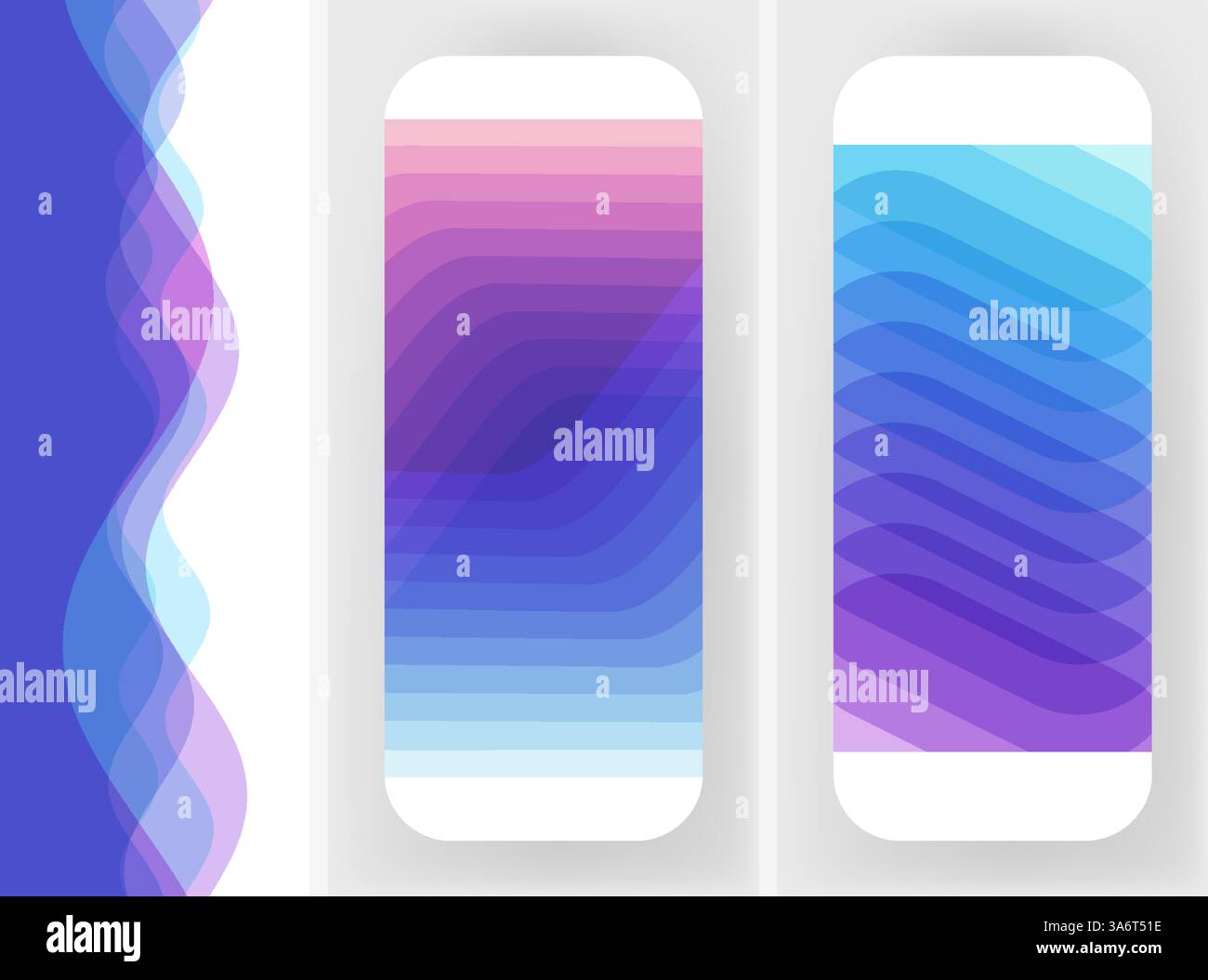 Abstract geometrical background with trendy gradients. Modern screen ...