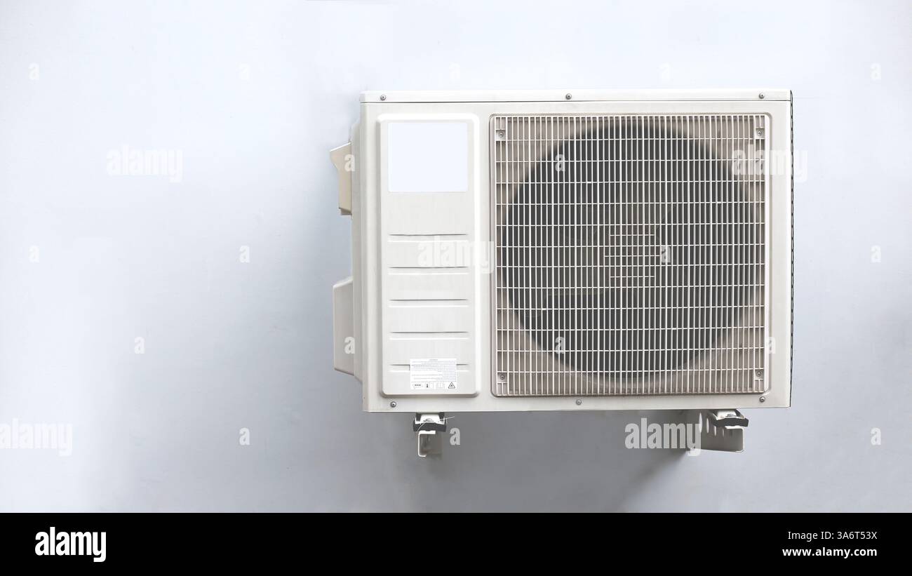 Air condition outdoor unit compressor install outside the house ...