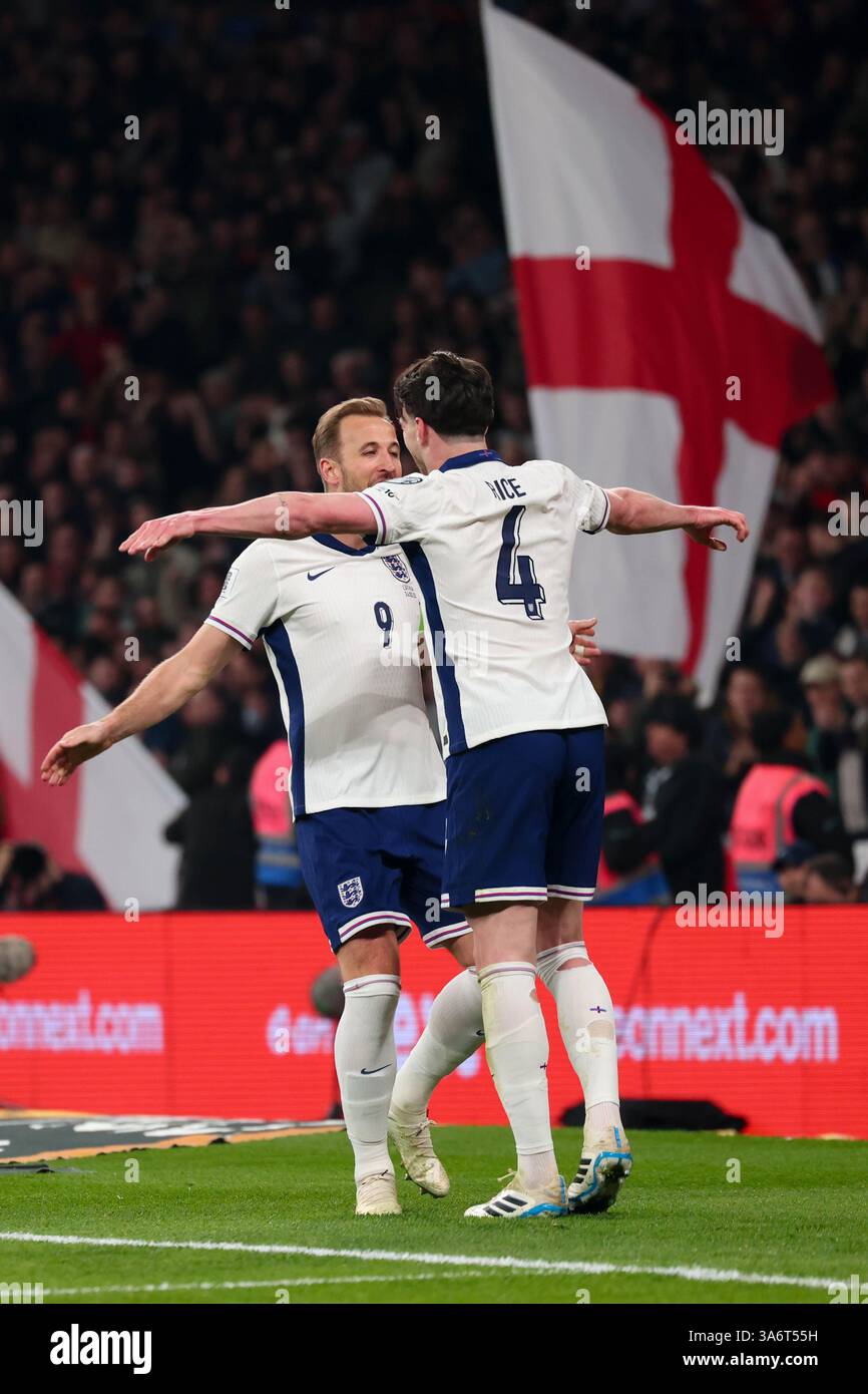 Harry Kane of England celebrating scoring englands seconds goal with ...