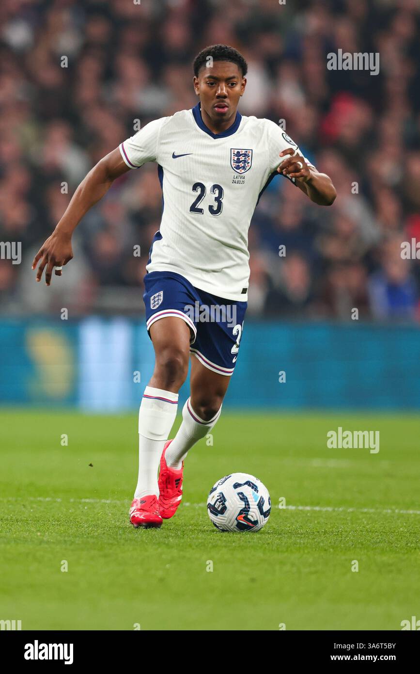 Myles Lewis Skelly of England - England v Latvia, FIFA World Cup 2026 ...