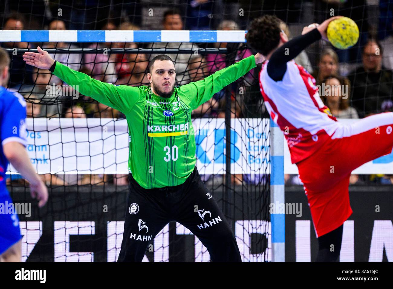 23 March 2025, Baden-Württemberg, Stuttgart: Handball: 1st Bundesliga ...