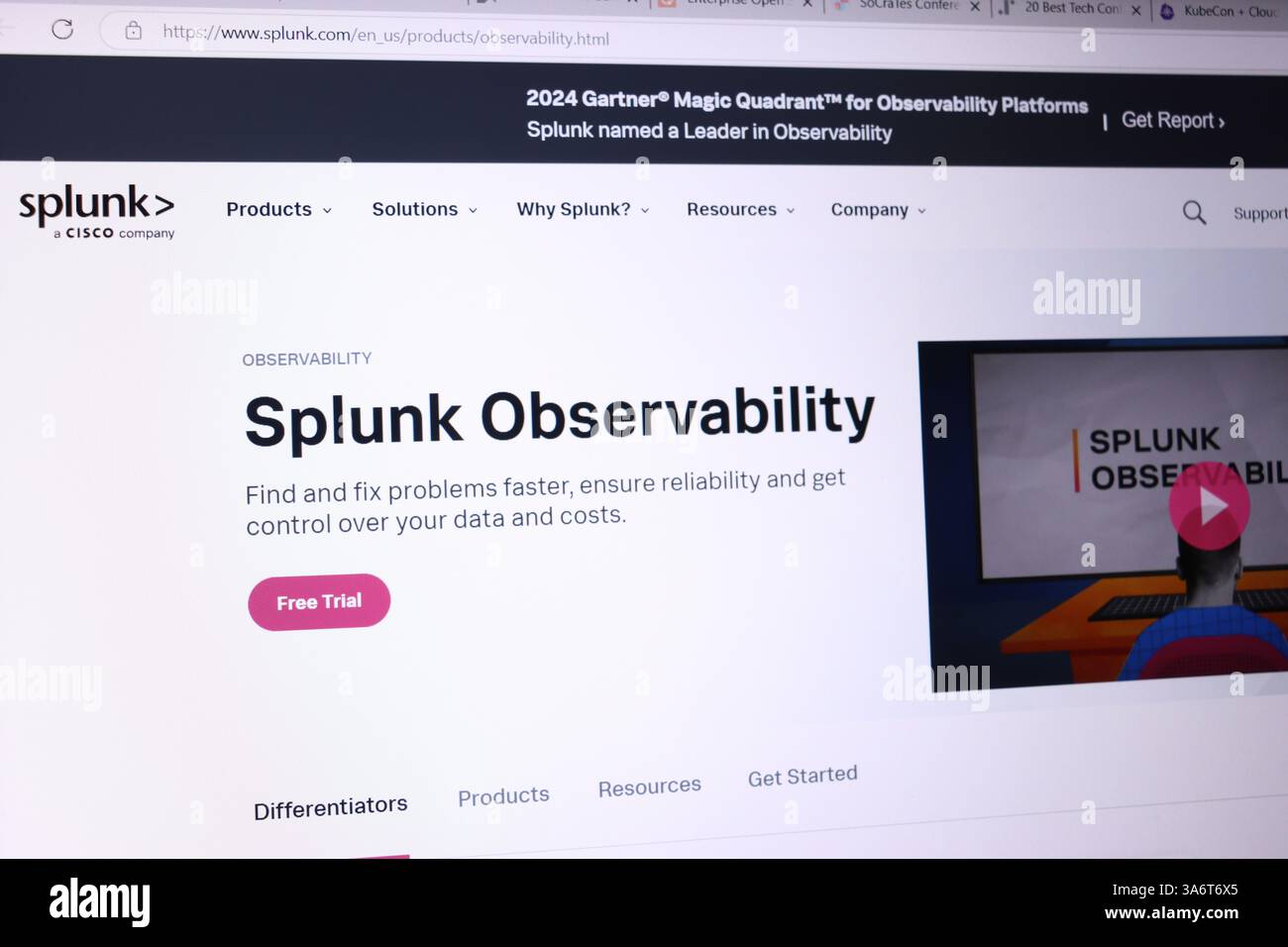Splunk observability website interface for data and cost management ...