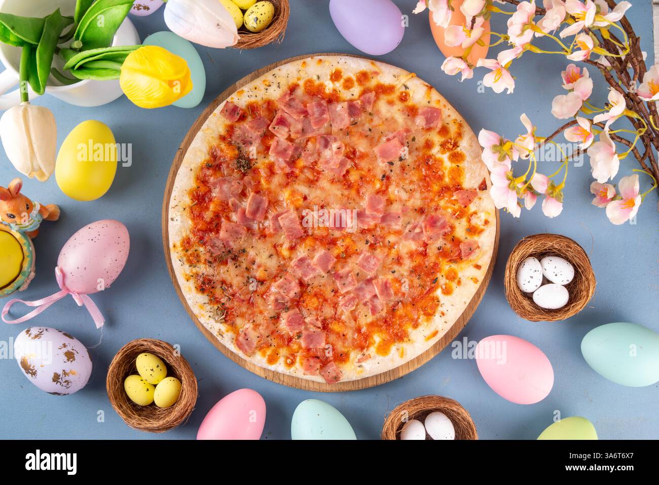 Easter dinner leftover pizza idea, delicious snack or brunch with ...