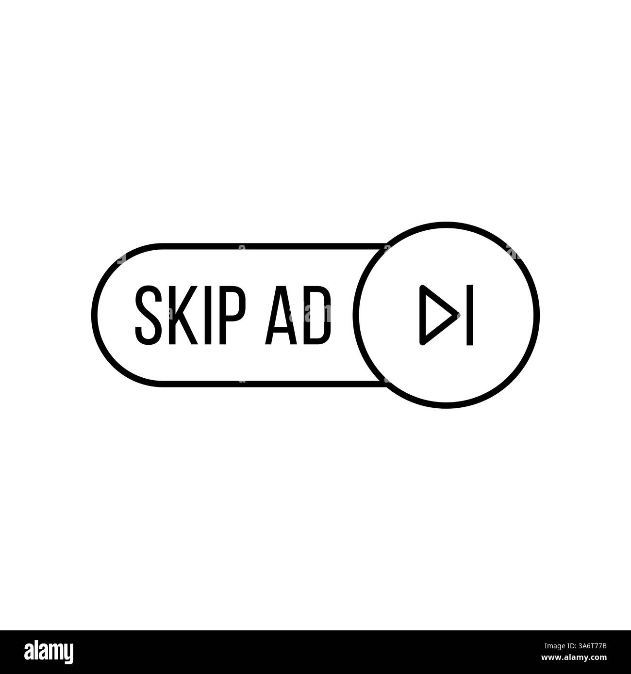 Skip ad button web Cut Out Stock Images & Pictures - Alamy
