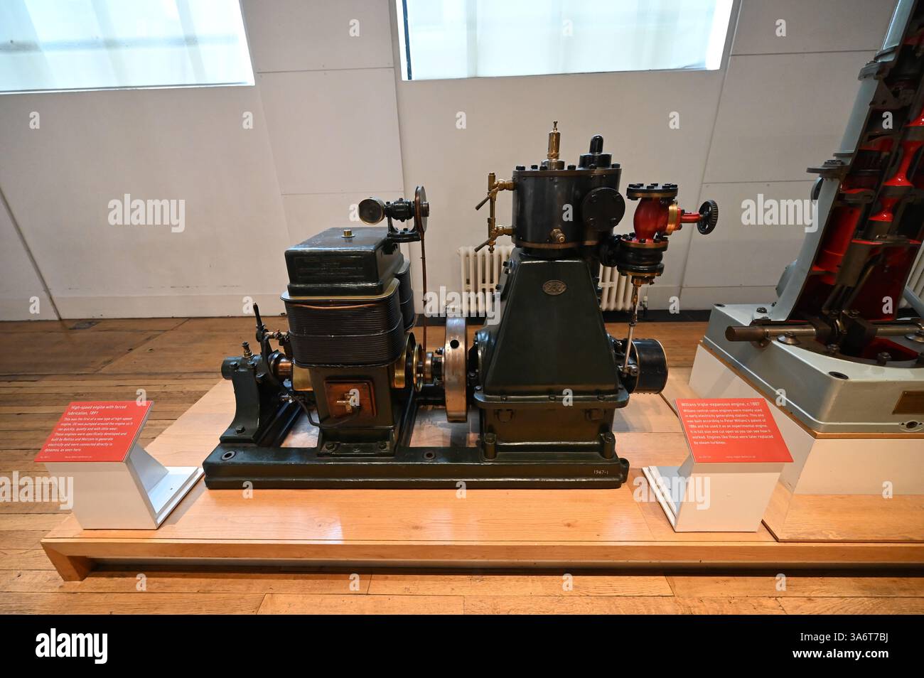 High-speed engine with forced lubrication 1891.at the science museum in ...