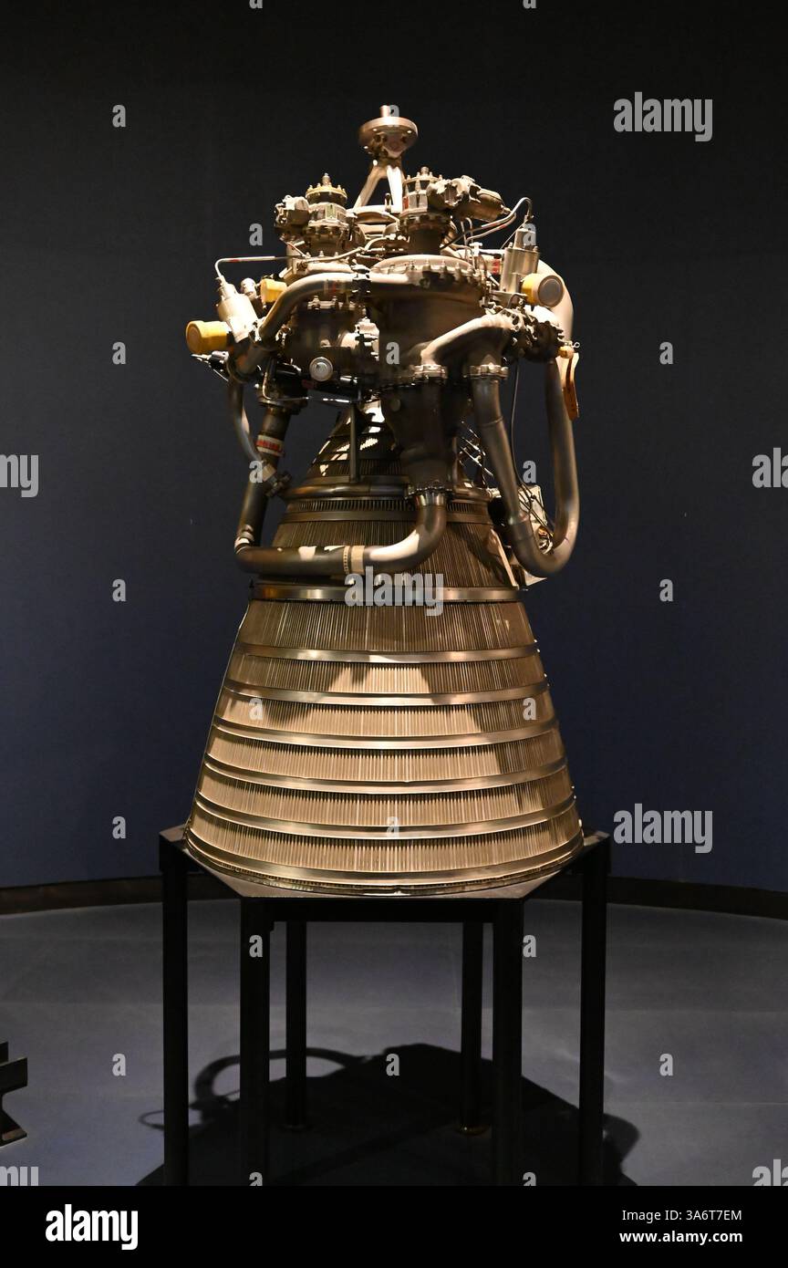 J2 Rocket engine at the science museum in London Stock Photo - Alamy