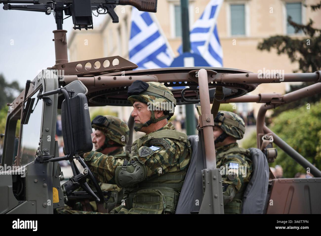 Greece: Military Parade in front of the Greek Parliament Building ...